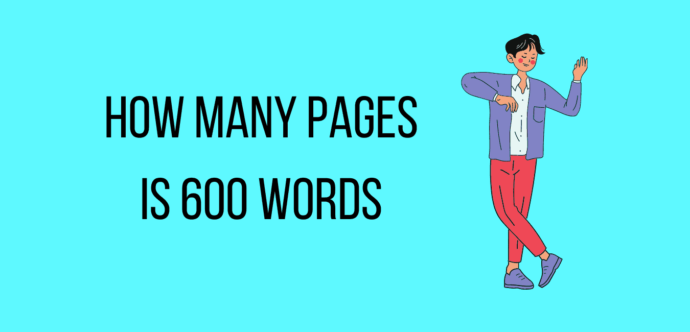 How Many Pages Is 600 Words